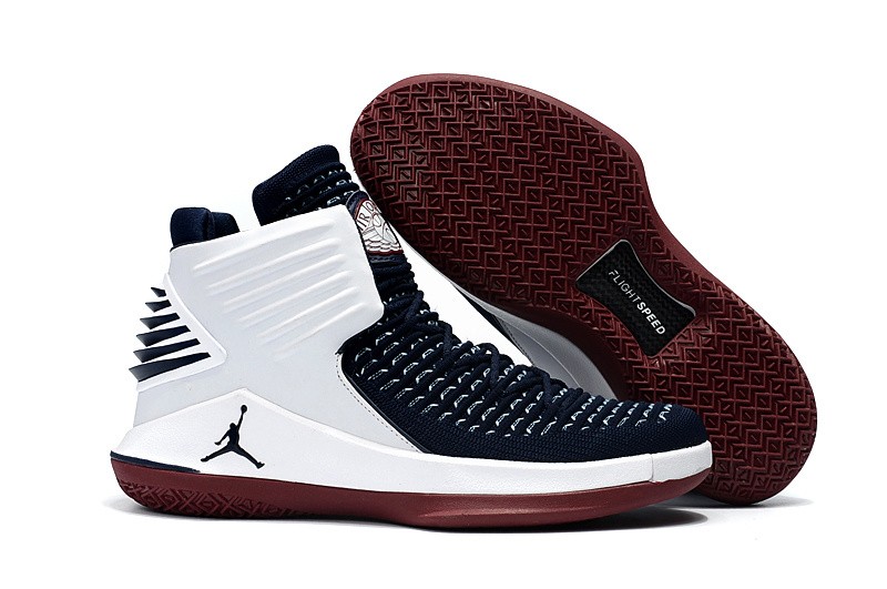 Air Jordan 32 XXXII White/Deep Blue/Red
